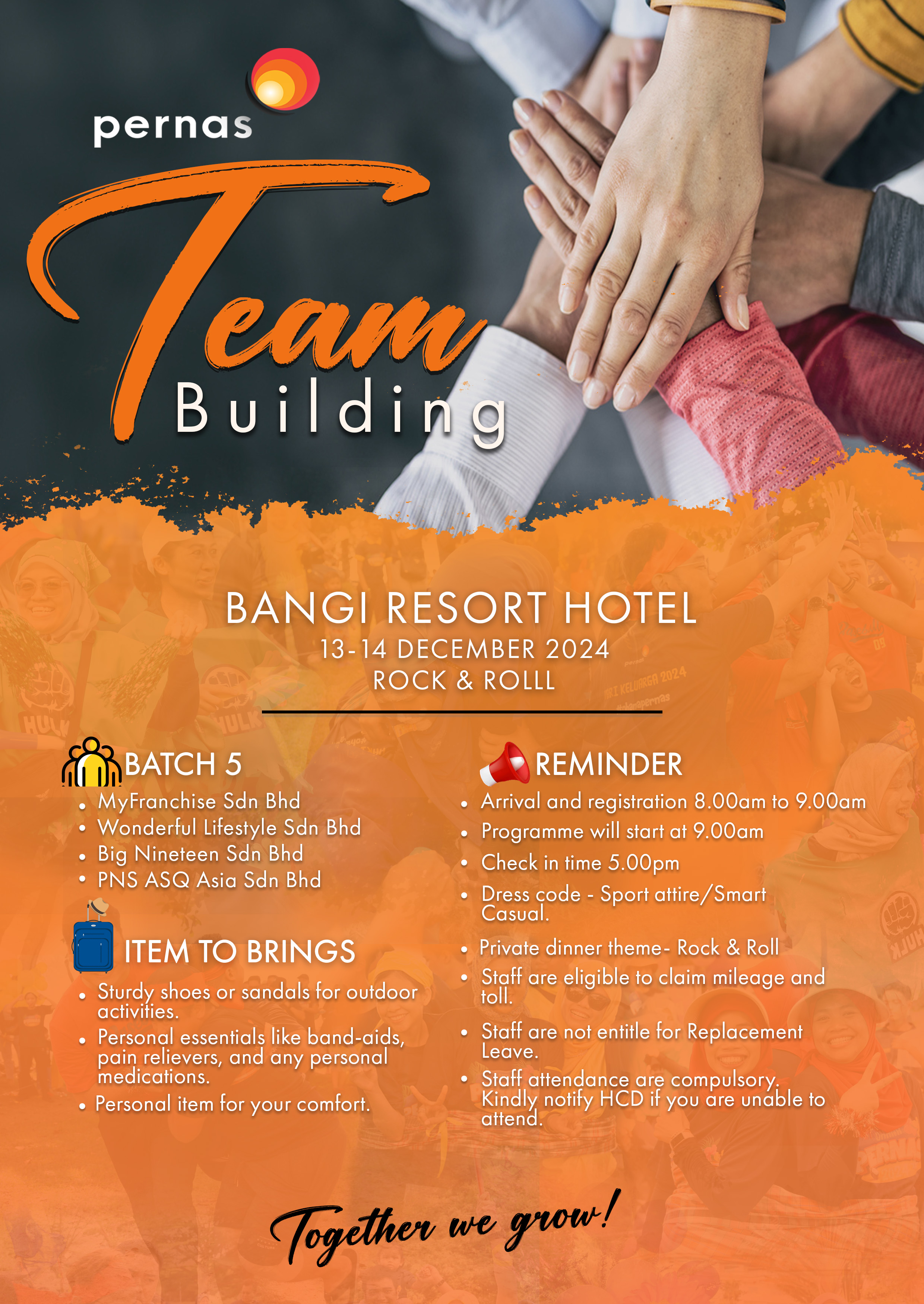 PERNAS SUBSIDIARIES TEAM BUILDING PROGRAM | istaffv2.pernas.my